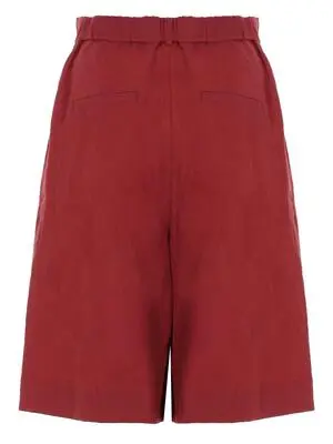 Max Mara Linen Shorts - Red