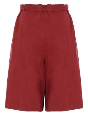 Max Mara Linen Shorts - Red