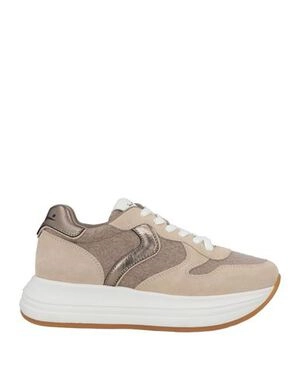 VOILE BLANCHE Sneakers Size Goat Skin, Textile Fibers - Beige