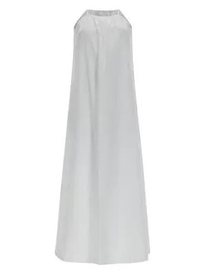Max Mara Cotton Halter Maxi Dress - White