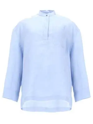 Max Mara Camicia In Puro Lino - Multicolor