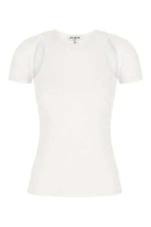 Alaïa Ribbed T-shirt - Multicolor