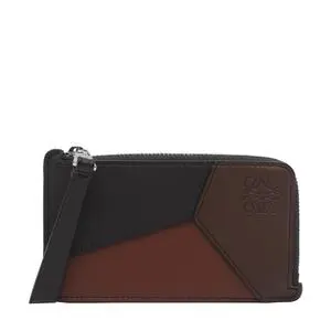 Loewe Puzzle Coins And Cards Holder - Brown