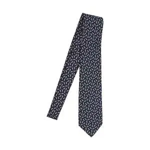 FERRAGAMO Silk Neck Tie - Blue