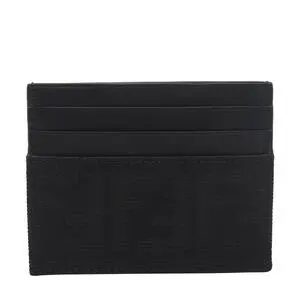 Fendi Ff Jacquard Cards Holder - Black