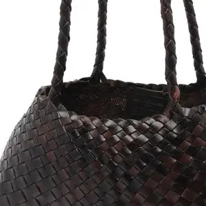 Dragon Diffusion Santa Croce Leather Shoulder Bag - Brown