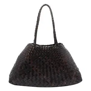 Dragon Diffusion Santa Croce Leather Shoulder Bag - Brown
