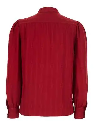 Gucci Silk Gg Chain Print Shirt - Multicolor