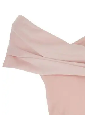 Solace London Adele Long Dress - Pink