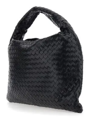 Bottega Veneta Leather Shoulder Bag - Black