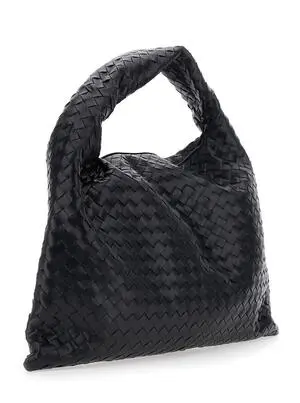 Bottega Veneta Leather Shoulder Bag - Black