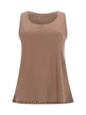 Max Mara Sleeveless Cotton Top - Cream
