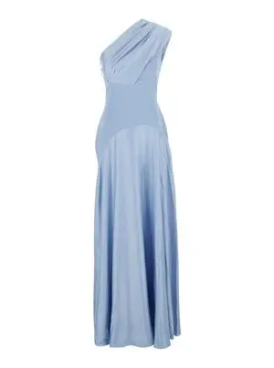Solace London Gabriela Asymmetrical Draped Dress - Multicolor