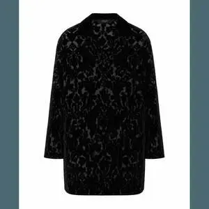 Gucci Floral Devoré Velour Shirt - Black