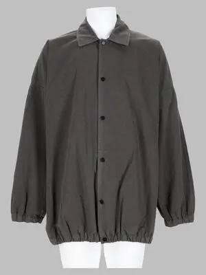 Fear Of God Cotton Logo Shirt Jacket - Gray