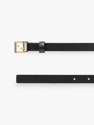 Fendi Leather Belt - Black