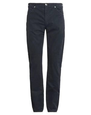 120% Lino Man Pants Navy Size 30 Cotton, Elastane Navy