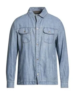 MOORER Denim Linen Overshirt