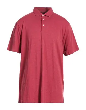 HACKETT Polo Shirt Size Cotton, Linen - Red