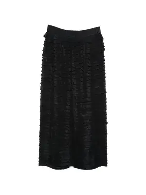 ALYSI Ruffled Long Skirt - Blue