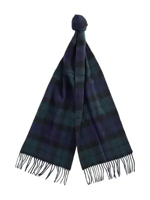 Barbour Tartan Wool And Cashmere Scarf New Check