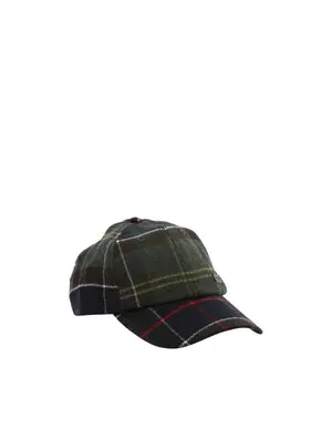 Barbour Check Baseball Cap