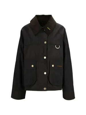 Barbour Tartan Spey Waxed Jacket - Green