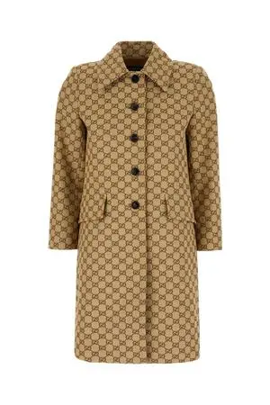 Gucci Monogram Print Coat - Multicolor