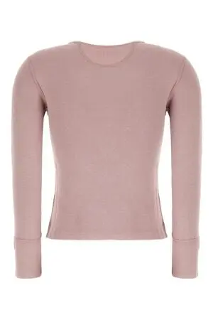 Chloé Ribbed Long Sleeve Henley Top - Multicolor