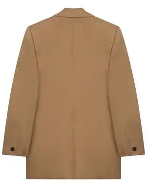 Celine Colonne" Wool Blazer - Brown