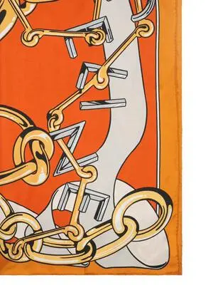 Celine Carré Silk Twill Scarf - Multicolor