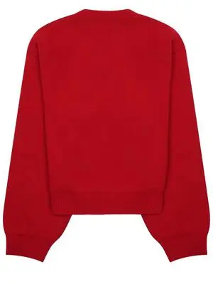 Celine Logo Knit Pullover - Red