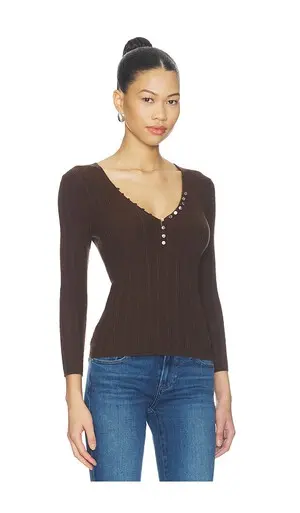 Paige Ginnette Top In Brown