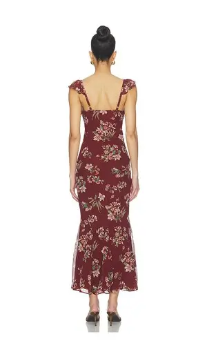 Astr The Label Denisse Dress In Rust