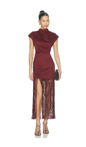 Saylor Astelle Dress In Wine