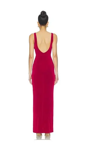 MIRROR PALAIS Yasmeen Supermodel Gown In Red