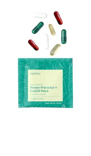 BIRD&BE Female Fertility Power Prenatal + Coq10 Boost