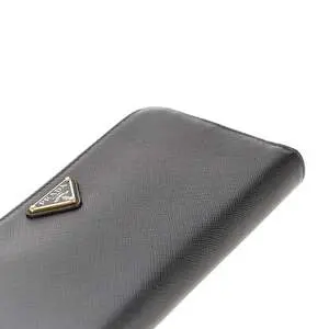 Prada Saffiano Leather Zip-around Wallet