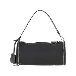 Prada Re-nylon And Leather Foldable Mini Bag - Black