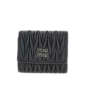 Miu Miu Matelassé Nappa Leather Twi-fold Wallet