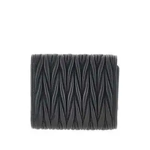 Miu Miu Matelassé Nappa Leather Twi-fold Wallet