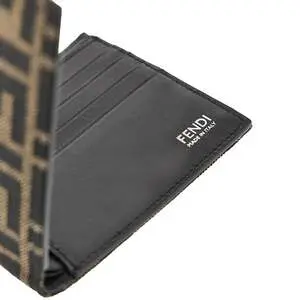 Fendi Ff Jacquard Bi-fold Wallet