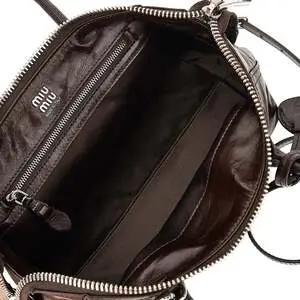 Miu Miu Embossed Logo Leather Bag