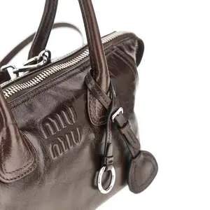 Miu Miu Embossed Logo Leather Bag