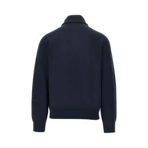 Prada Wool And Cashmere Half-zip Sweater