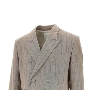 AMI Paris Double-breasted Wool Jacket With Martingale
