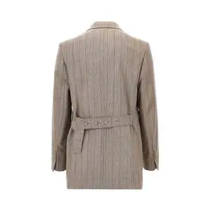 AMI Paris Double-breasted Wool Jacket With Martingale