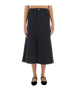 A.p.c. High-waist Georgia Skirt - Black