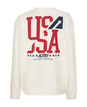 AUTRY Usa Long-sleeve Cotton T-shirt