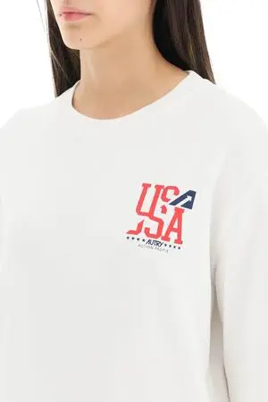 AUTRY Usa Long-sleeve Cotton T-shirt